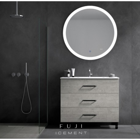 FUJI COMPLETE BATHROOM FURNITURE 80cm COLOR ICEMENT - Azulejos Tienda ...